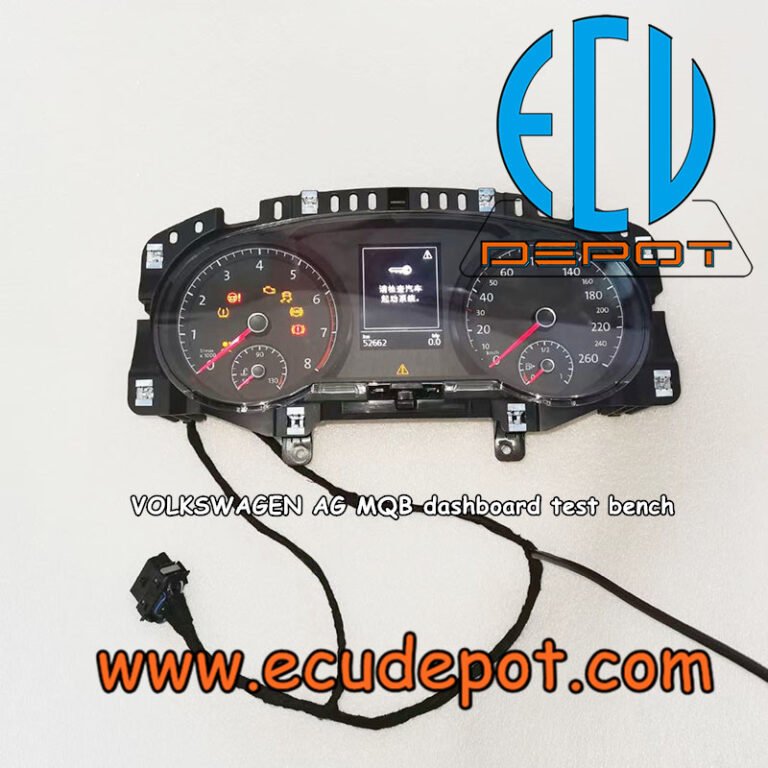 VOLKSWAGEN AUDI MQB platform car cluster startup MQB dashboard test bench VOLKSWAGEN AUDI MQB platform car cluster startup MQB dashboard test bench